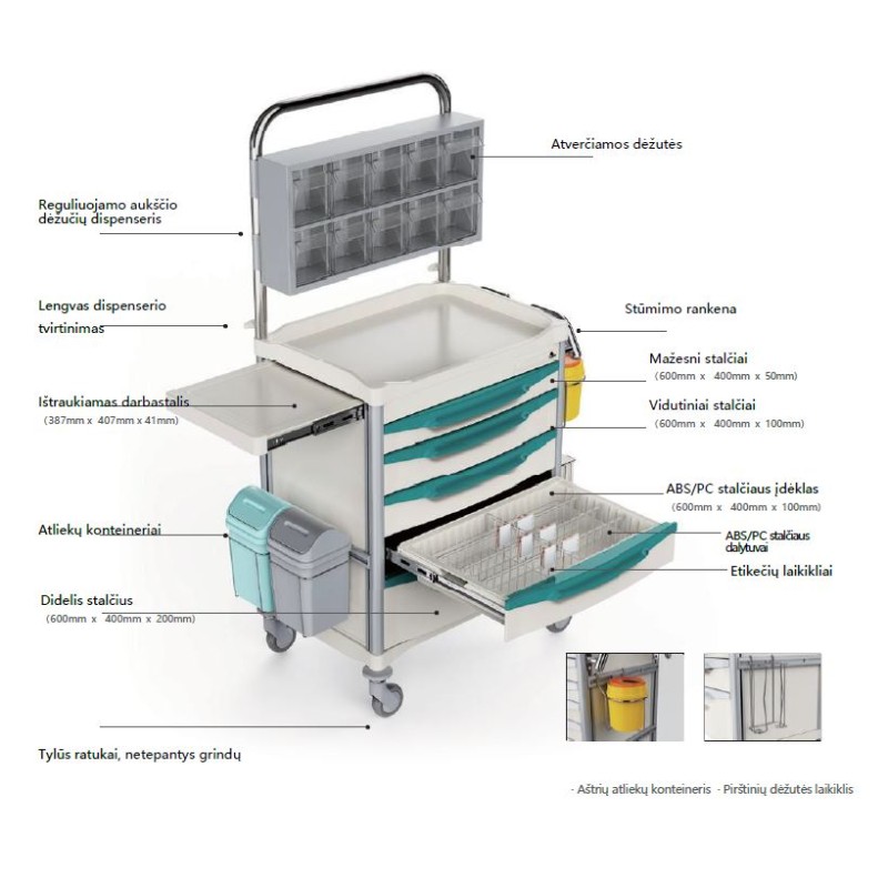 PROCEDURE TROLLEY MULTI001 | Rehastar.com